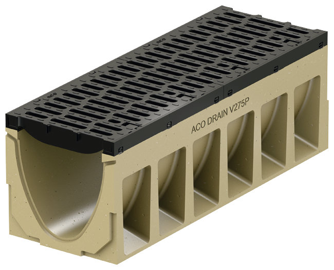 Rende med indbygget fald, 1000 mm