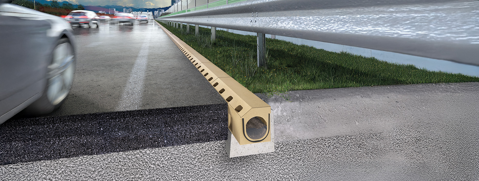 ACO KerbDrain Road linjedræn - Optimale afvandingsløsning for bymiljøer